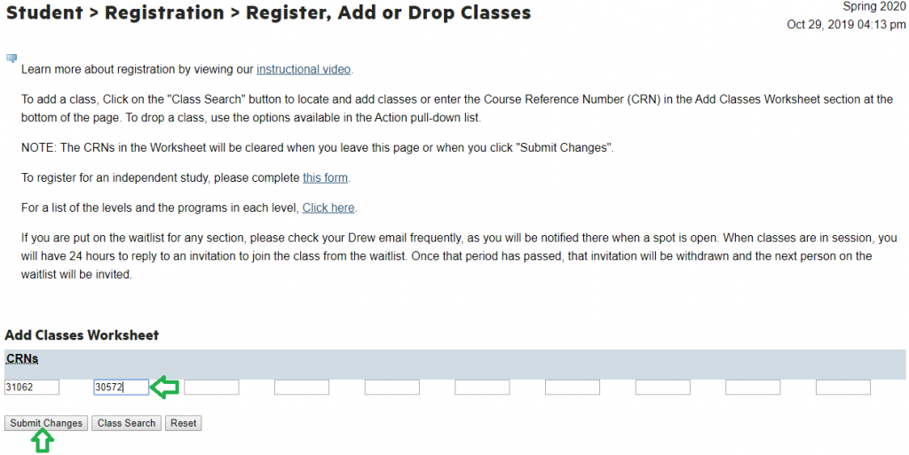 Registration - Drew University
